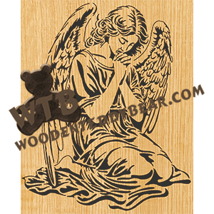 Angel Praying - Advanced | Fretwork Scroll Saw Pattern | Wooden Teddy ...