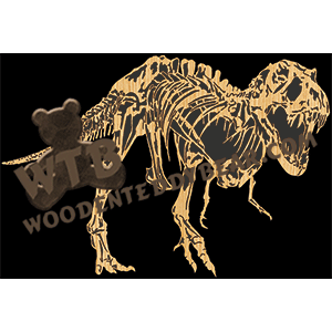T-Rex Skeleton - Advanced | Fretwork Scroll Saw Pattern | Wooden Teddy ...