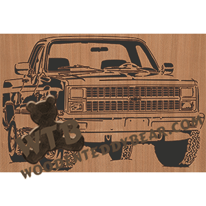 80's Era Chevy Truck - Advanced | Fretwork Scroll Saw Pattern | Wooden ...
