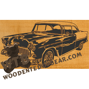 1955 Chevy - Advanced | Fretwork Scroll Saw Pattern | Wooden Teddy Bear ...