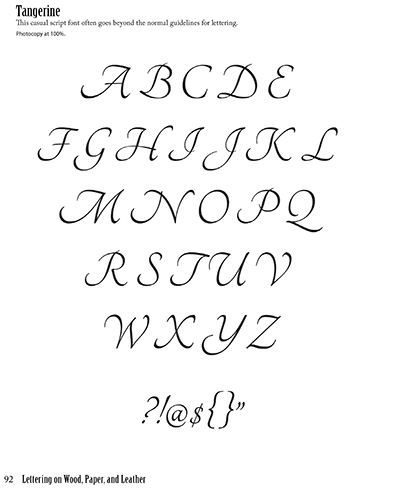 Lettering on Wood, Paper & Leather | Fretwork Scroll Saw Pattern ...