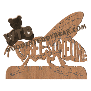 Bee Someone Puzzle | Fretwork Scroll Saw Pattern | Wooden Teddy Bear