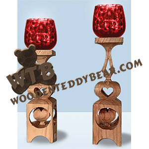 Compound Cut Tea Light Stands #6 | Fretwork Scroll Saw Pattern | Wooden ...