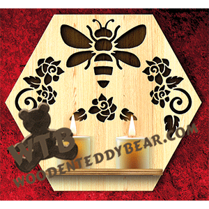 Bee Shelf | Fretwork Scroll Saw Pattern | Wooden Teddy Bear - The ...