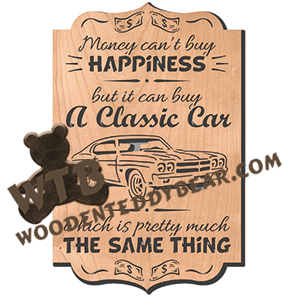Money Can Buy A Classic Car | Fretwork Scroll Saw Pattern | Wooden ...