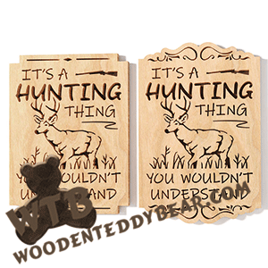 It's A Hunting Thing (Deer) | Fretwork Scroll Saw Pattern | Wooden ...