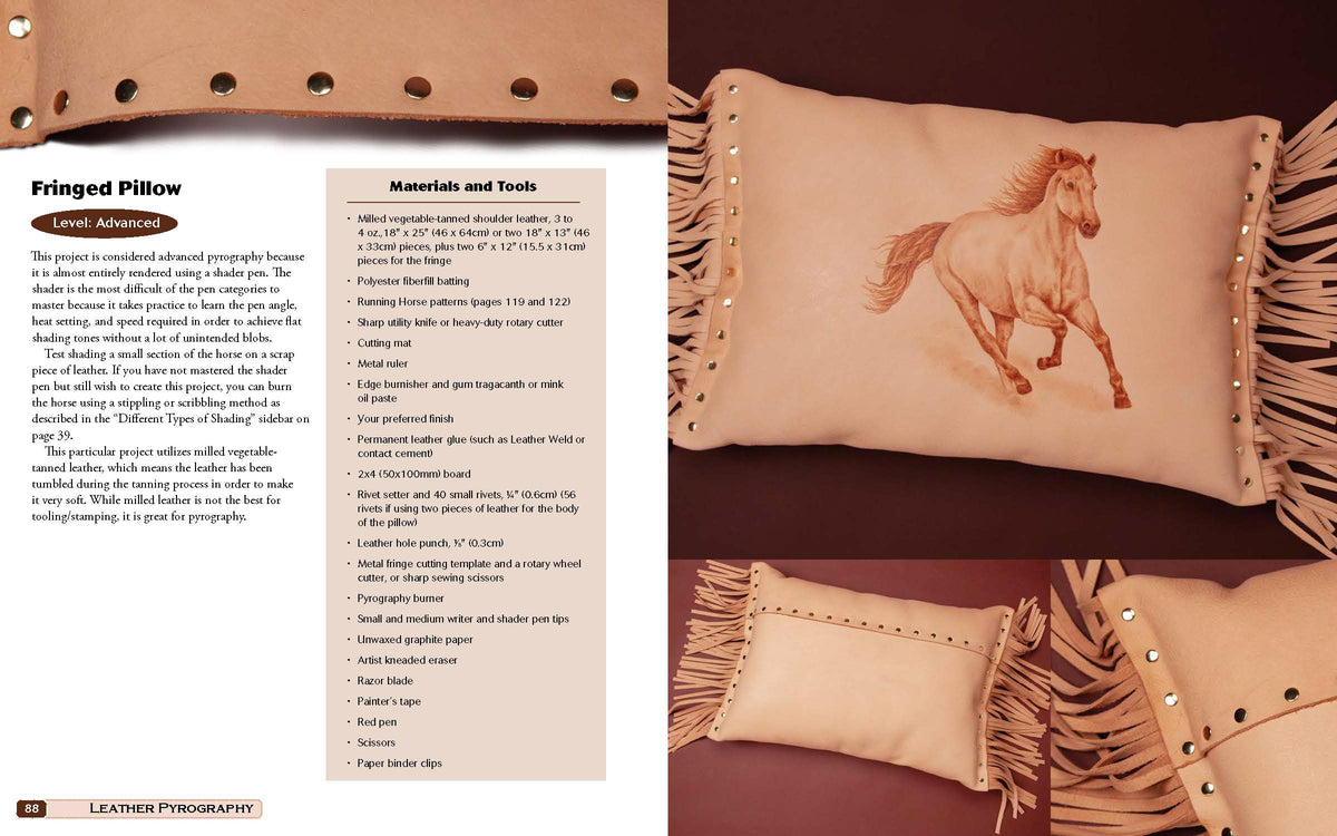 Leather Pyrography | The Wooden Teddy Bear - The Wooden Teddy Bear, Inc