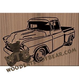 1957 Chevy Pickup fretwork scroll saw pattern | The Wooden Teddy Bear ...