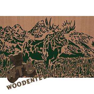 Moose Mountains #2 - Advanced | Fretwork Scroll Saw Pattern | Wooden ...