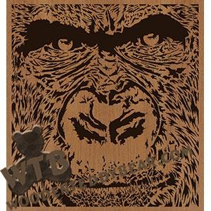 Gorilla Face - Advanced | Fretwork Scroll Saw Pattern | Wooden Teddy Bear