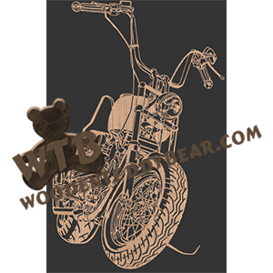 Fretwork Motorcycle - Advanced | Fretwork Scroll Saw Pattern | Wooden ...