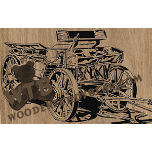 Abandoned Wagon - Advanced | Fretwork Scroll Saw Pattern | Wooden Teddy ...