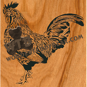 Rooster Scroll Saw Patterns Wooden Animal Ornaments | Handmade