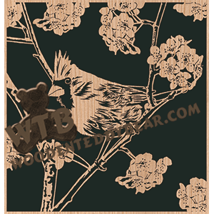 Cardinal Fretwork #1 - Advanced | Fretwork Scroll Saw Pattern | Wooden ...