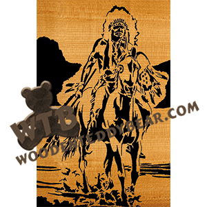 Native American Chief on Horseback - Advanced | Fretwork Scroll Saw ...