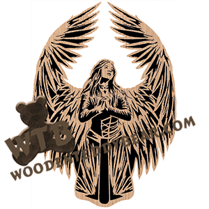 Angel Fret #1 - Advanced | Fretwork Scroll Saw Pattern | Wooden Teddy ...