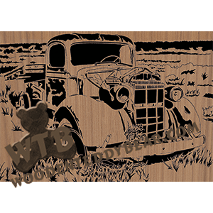 Rustic Truck - Advanced | Fretwork Scroll Saw Pattern | Wooden Teddy ...