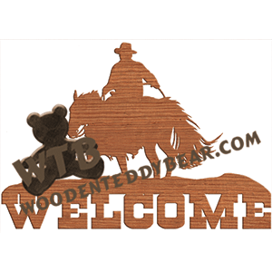 Welcome Sign - Cowboy on Horseback - Advanced | Fretwork Scroll Saw ...