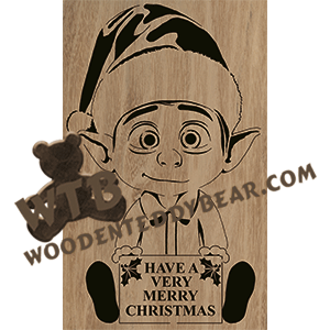 Santa's Elf | Fretwork Scroll Saw Pattern | Wooden Teddy Bear - The ...