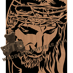 Jesus Crown of Thorns | Fretwork Scroll Saw Pattern | Wooden Teddy Bear ...