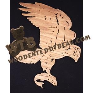 Osprey with Fish scroll saw pattern | The Wooden Teddy Bear