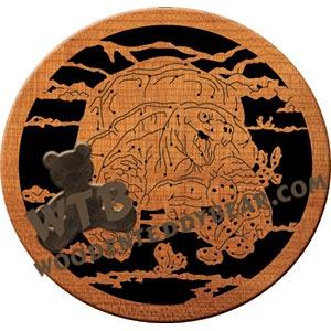 Turtle | Fretwork Scroll Saw Pattern - The Wooden Teddy Bear, Inc