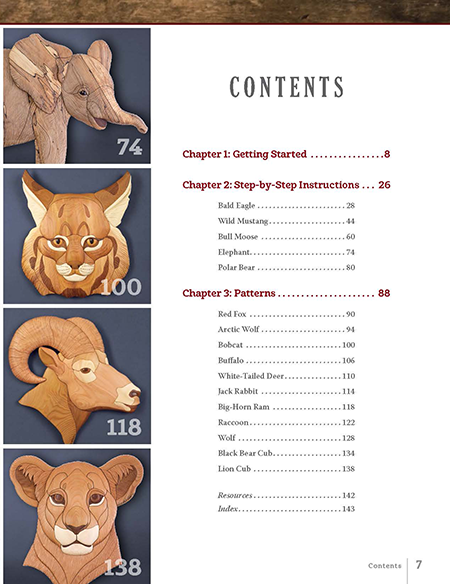 Wildlife Intarsia book | The Wooden Teddy Bear - The Wooden Teddy Bear, Inc