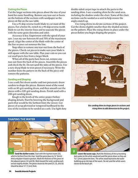 Seaside Intarsia Projects | Fretwork Scroll Saw Pattern | Wooden Teddy ...