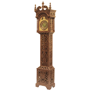 Normandy Grandfather Clock | Fretwork Scroll Saw Pattern | Wooden Teddy ...