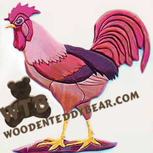 Rooster Intarsia scroll saw pattern | The Wooden Teddy Bear - The ...