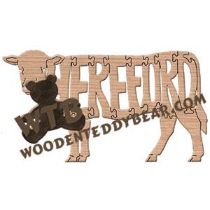 Cows Hereford cow fretwork scroll saw pattern | The Wooden Teddy Bear ...
