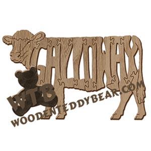 Cows Galloway cow fretwork scroll saw pattern | The Wooden Teddy Bear ...