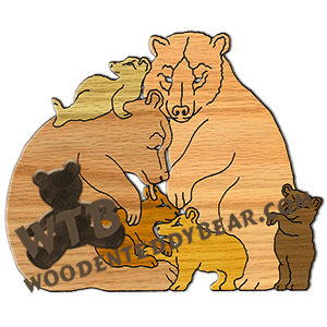 Batch of Bears | Fretwork Scroll Saw Pattern | Wooden Teddy Bear - The ...