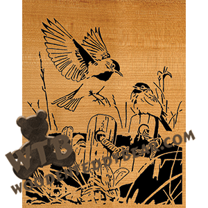 Birds of a Feather | Fretwork Scroll Saw Pattern | Wooden Teddy Bear ...