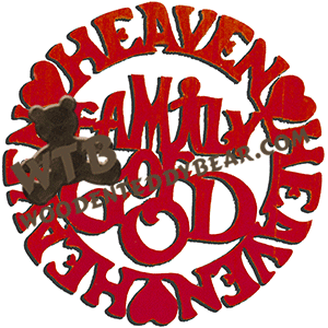 Heaven Plaque - Family of God | Fretwork Scroll Saw Pattern | Wooden ...