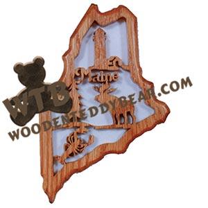 Maine fretwork scroll saw pattern | The Wooden Teddy Bear