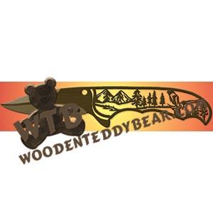 Hunting Knife with Eagle fretwork scroll saw pattern |The Wooden Teddy Bear