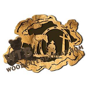 Cowboy & Western | Scroll Saw Patterns | Wooden Teddy Bear - The Wooden ...
