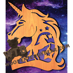 Unicorns | Fretwork Scroll Saw Pattern | Wooden Teddy Bear - The Wooden Teddy Bear, Inc