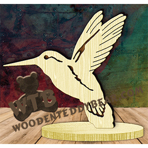 Hummingbird on Base | Fretwork Scroll Saw Pattern | Wooden Teddy Bear ...