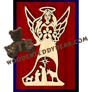 Angel Nativity | Fretwork Scroll Saw Pattern | Wooden Teddy Bear - The ...