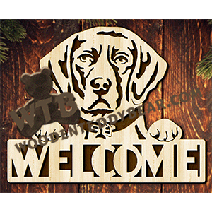 Labrador Welcome | Fretwork Scroll Saw Pattern | Wooden Teddy Bear ...