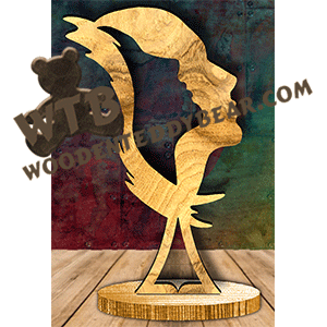 Free Standing Couple Silhouette | Fretwork Scroll Saw Pattern | Wooden ...