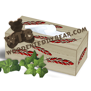 Feathers Tissue Box | Fretwork Scroll Saw Pattern | Wooden Teddy Bear ...