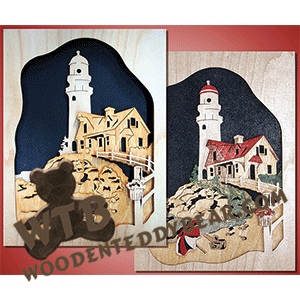 Layered Beach Scene | Fretwork Scroll Saw Pattern | Wooden Teddy Bear ...