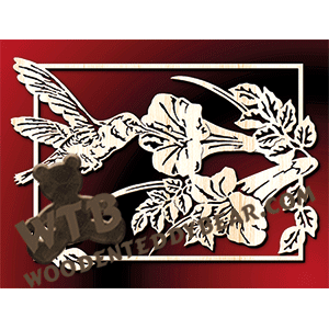 Hummingbird with Inner Frame | Fretwork Scroll Saw Pattern | Wooden Teddy Bear - The Wooden ...