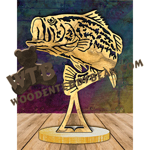 Freestanding Figurine - Largemouth Bass | Fretwork Scroll Saw Pattern ...