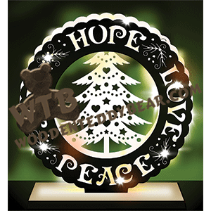 Lighted Christmas Tree | Fretwork Scroll Saw Pattern | Wooden Teddy ...