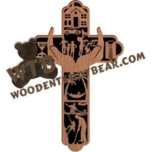 Father's Cross fretwork scroll saw pattern |The Wooden Teddy Bear - The ...