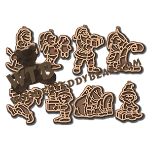 Fretwork Elves & Santa Ornaments | Fretwork Scroll Saw Pattern | Wooden ...